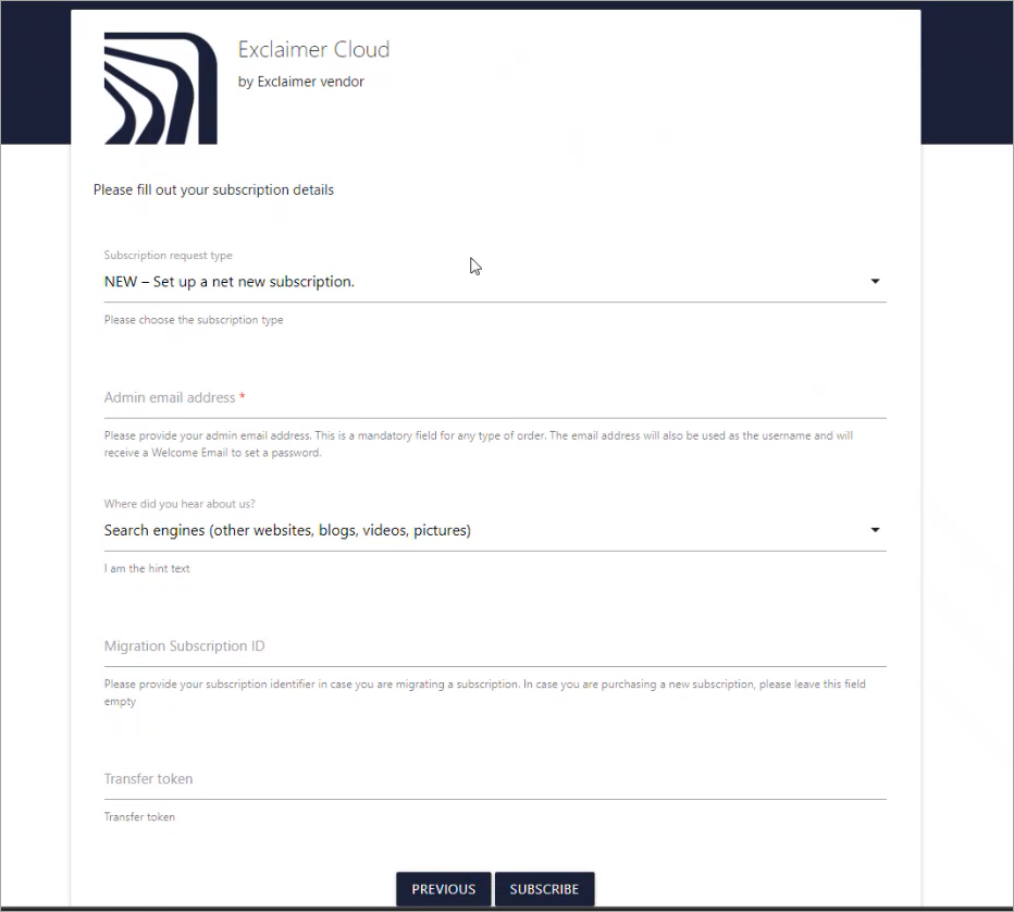 How to purchase or renew your Exclaimer subscription through Azure Marketplace – Exclaimer ...